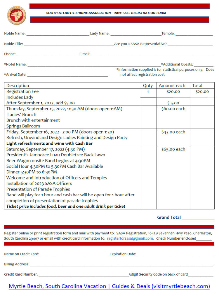 The South Atlantic Shrine Association
